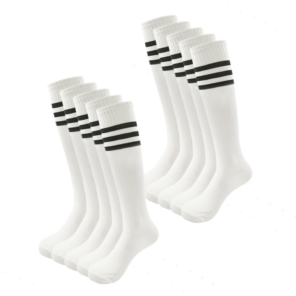 Kids Soccer Socks 4 Pack Boys Girls Cotton Team Socks Teens Children ...