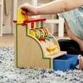 Melissa & Doug Spin and Swipe Wooden Toy Cash Register With 3 Play ...