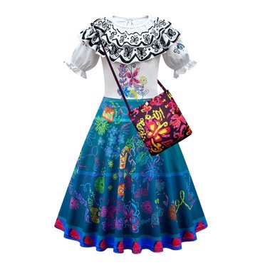 Girls Mirabel Costume Dress Up Fancy Outfits Cosplay Clothes with ...