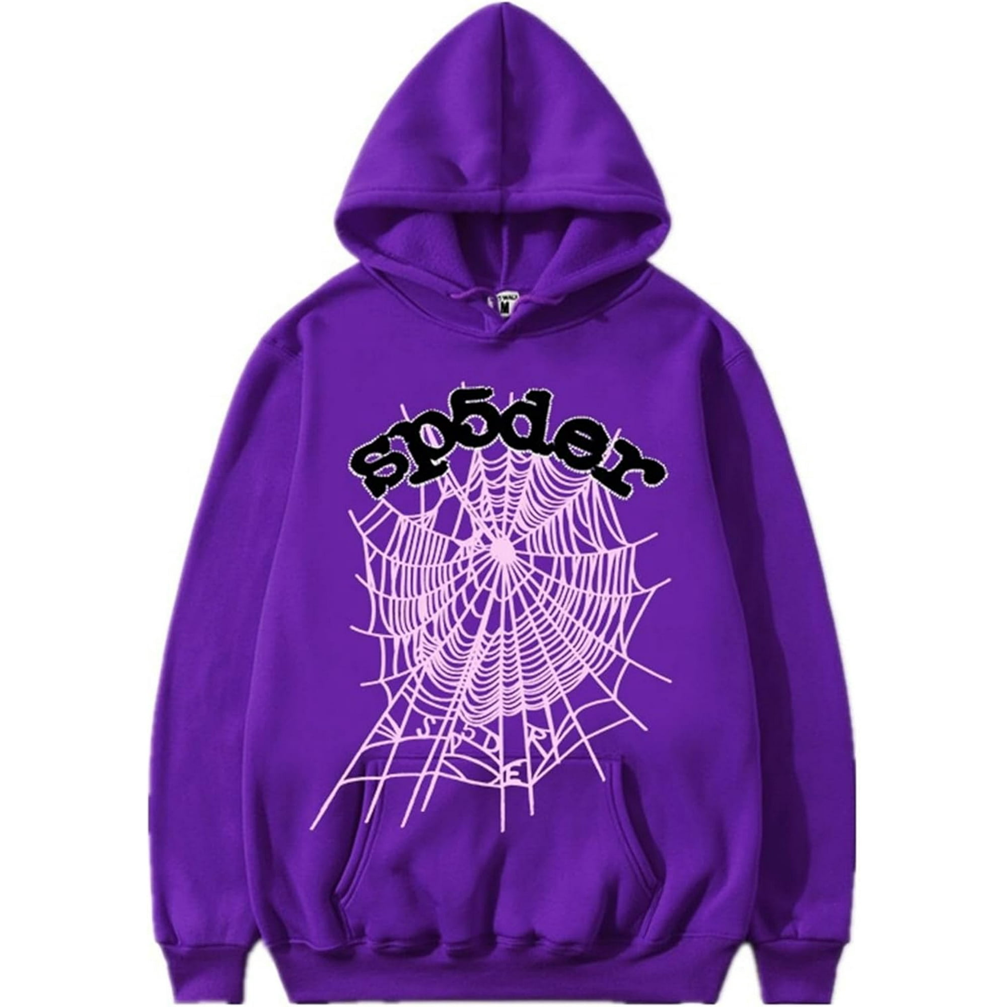 Click here for Sp5der Unisex Graphic Hoodie Spider Print Drawstri... prices