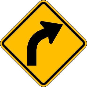 Lyle Reverse Curve left Traffic Sign,12"x12" W1-4L-12HA - Walmart.com
