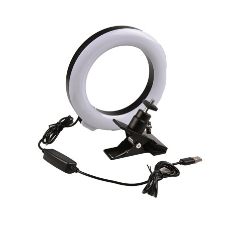 Ericealice Video Conference Lighting Kit Clip on 6 inch Ring Light for ...