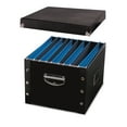 Snap-N-Store, Black Letter/Legal File Storage Box with Lid, Steel ...