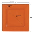 Smarty Burnt Orange Square Plastic Plates Dinnerware Value Set 240ct ...