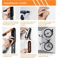 Bike Wall Mount Garage Storage – Rotatable Bike Hanger, Space-Saving ...