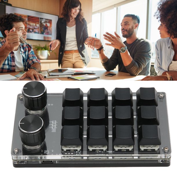 Programmable Mini Keypad, One Handed Space Saving Mini Mechanical ...