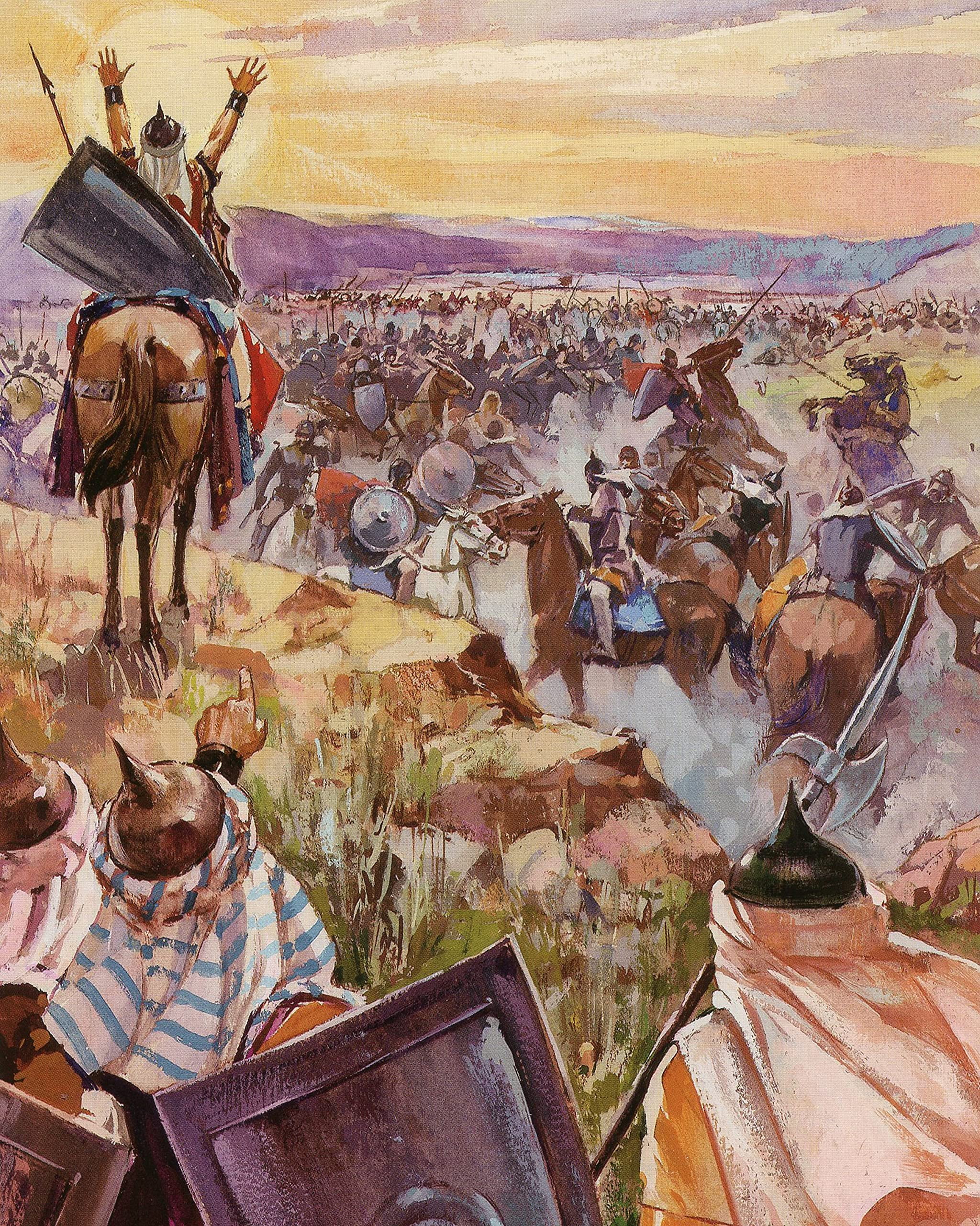 Catholic print picture - JOSHUA AND CANAANITES P - 8" x 10" ready to be ...