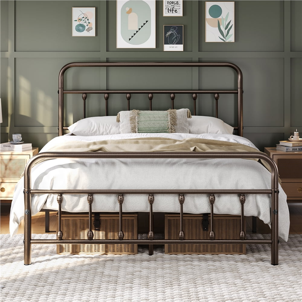 Click here for Yaheetech Classic Iron Platform Bed Frame With Hig... prices