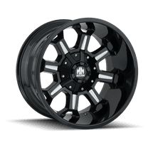 Mayhem Assault-8070 18X9 5X114.3/5X127 18Et 87Cb Black - Walmart.com