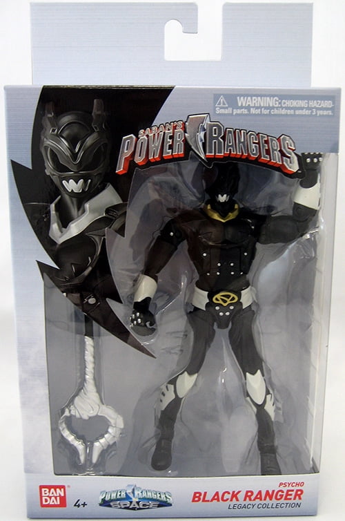 Power Rangers Legacy 6 Inch Action Figure Series - Psycho Black Ranger ...