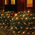 50-Count Twinkling Orange LED Net Lights, Indoor/Outdoor Halloween, by ...