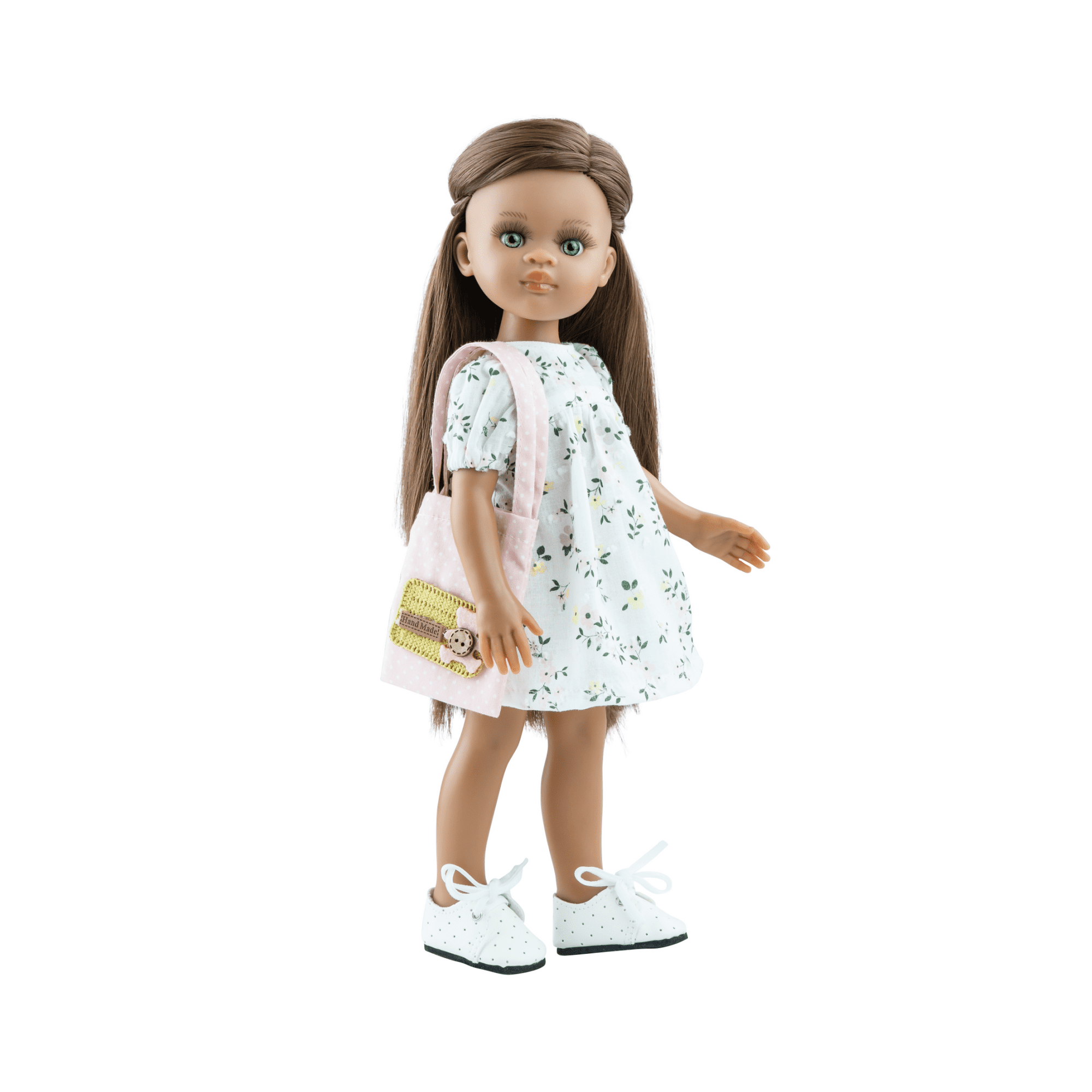 Click here for Las Amigas Doll - Simona With Floral Dress And Pin... prices