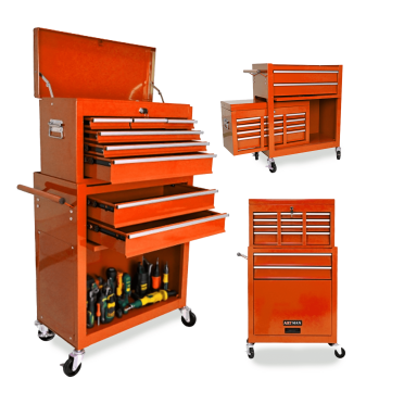 ARTMAN 8-Drawer Tool Box Tool Storage Cabinet,High Capacity Rolling ...