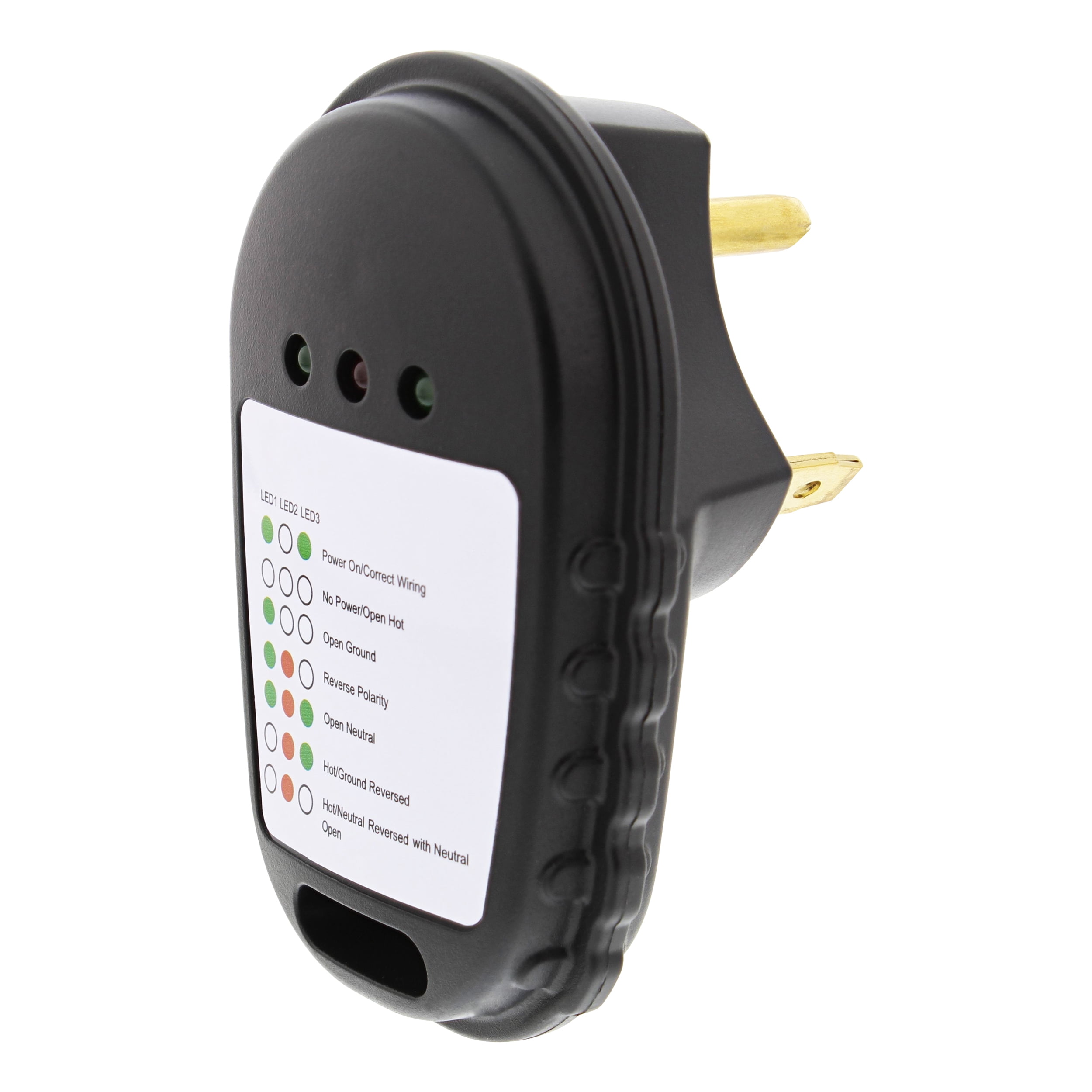 Dumble RV Outlet Tester Plug - 30 Amp Receptacle Tester RV Circuit ...