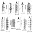 Tower Obelisk Garden Trellis U-Shaped Plant Stand Flower Climbing Frame ...