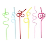 10 Pcs Crazy Straws, Happon Colorful Funny Straws for Kids Reusable ...
