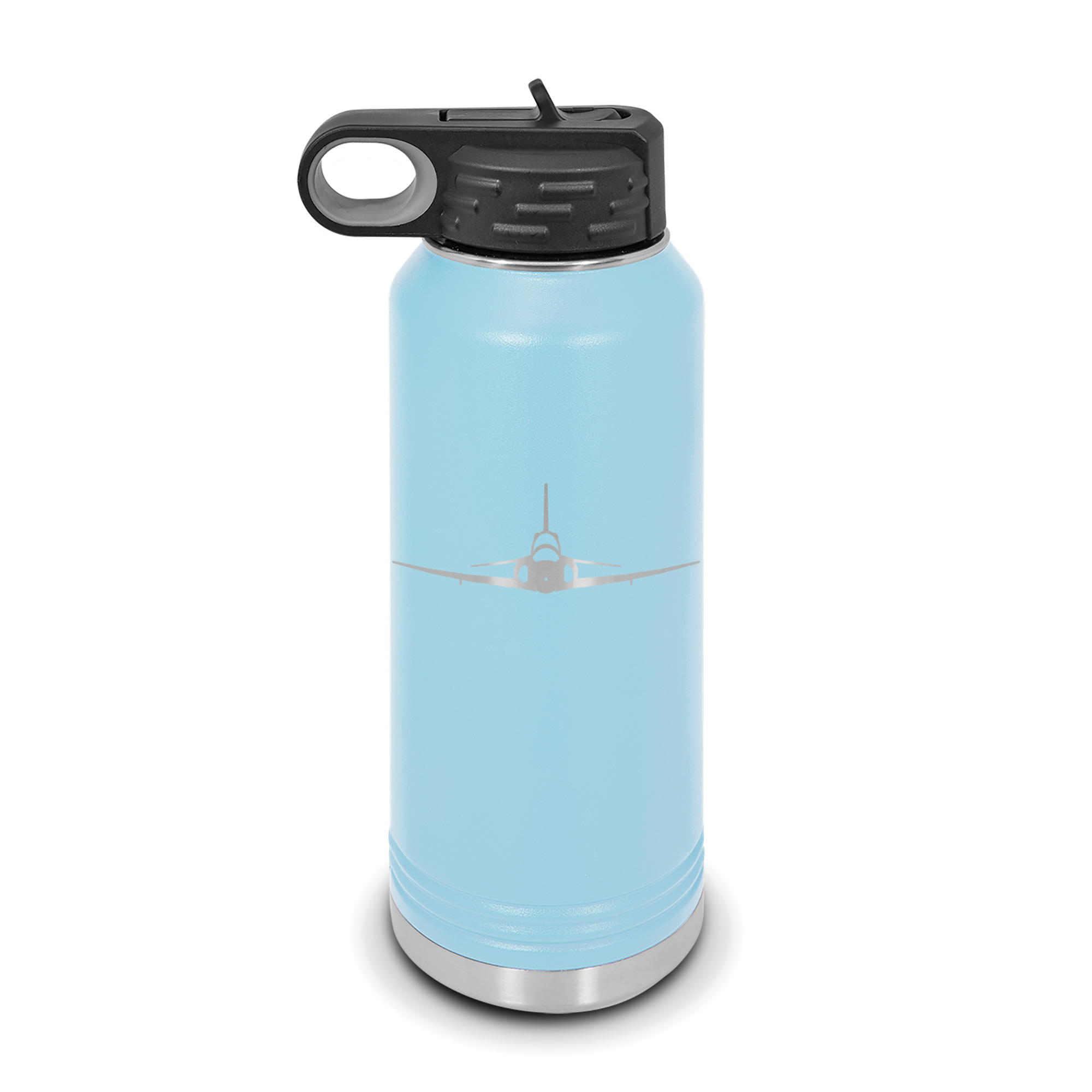T-45 Goshawk Water Bottle 32 oz - Laser Engraved w/ Flip Top Removable ...