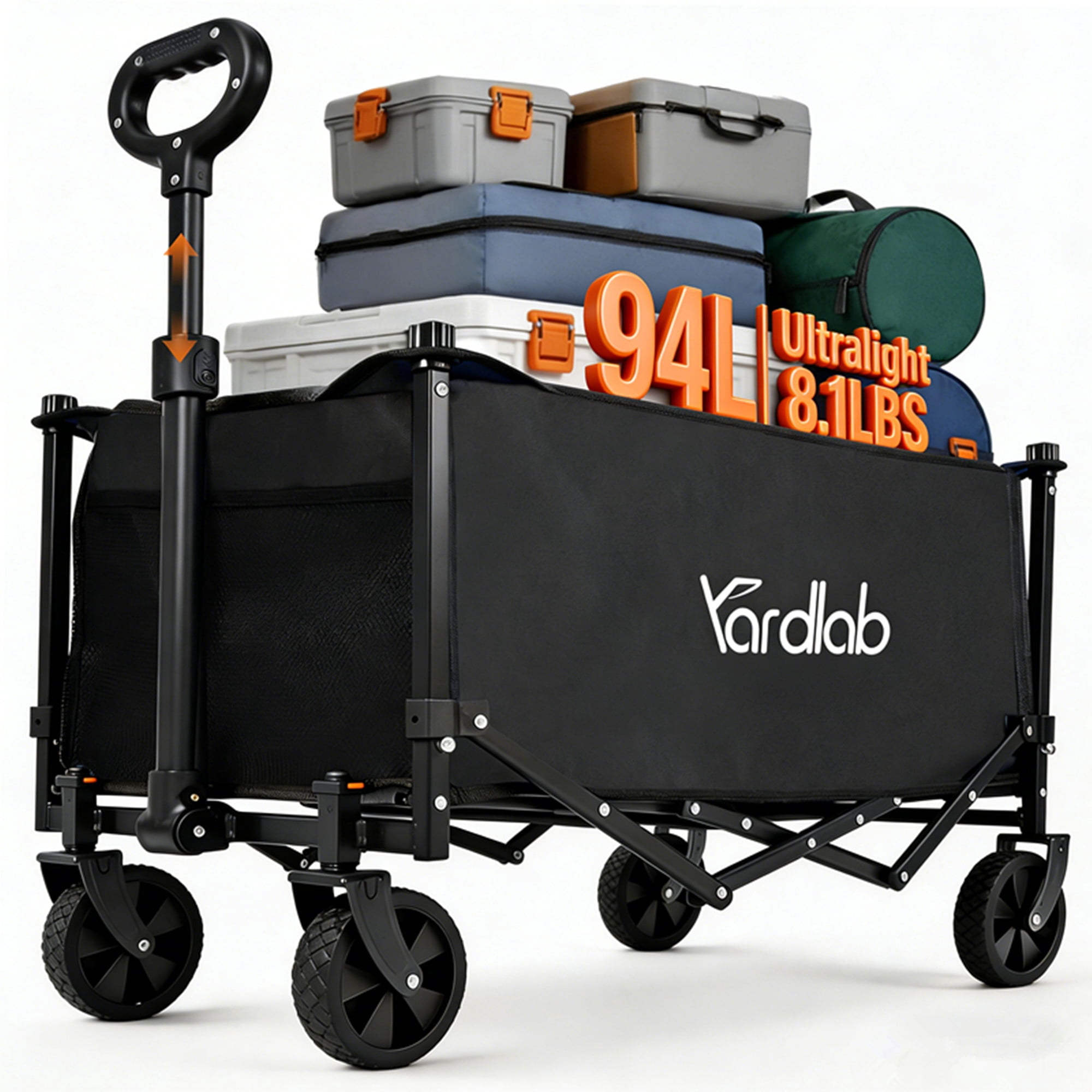Click here for Yardlab 94l Folding Wagon Cart  Collapsible Lightw... prices
