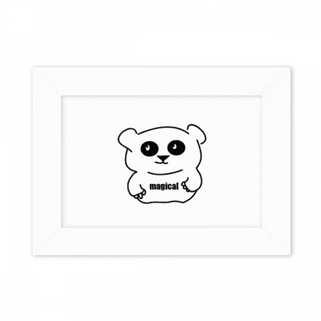 Stick Figure Lovely Characters Panda Photo Mount Frame Picture Art ...