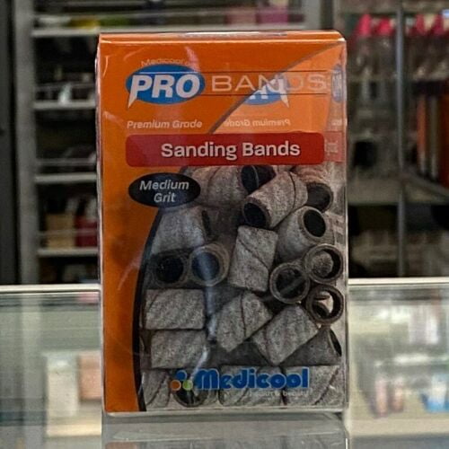 Medicool Pro Bands Acrylic Sanding Band White Medium Grit (100/box ...