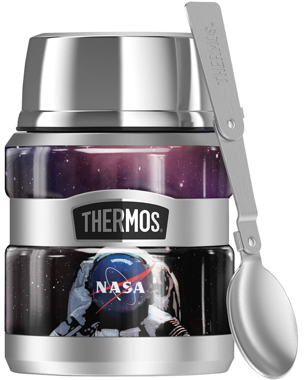 Nasa Nasa Logo Astronaut THERMOS STAINLESS KING Stainless Steel Food ...
