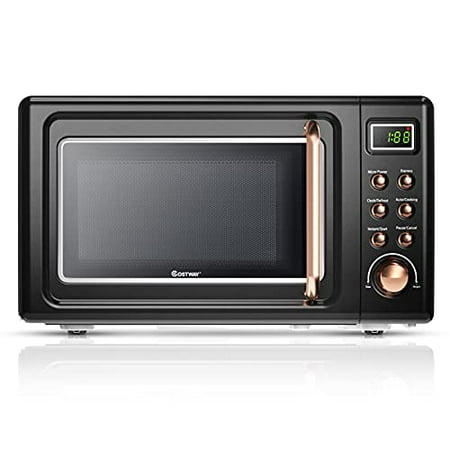 ARLIME Small Retro Microwave Oven, 0.7Cu.ft, 700-Watt with 5 Micro ...