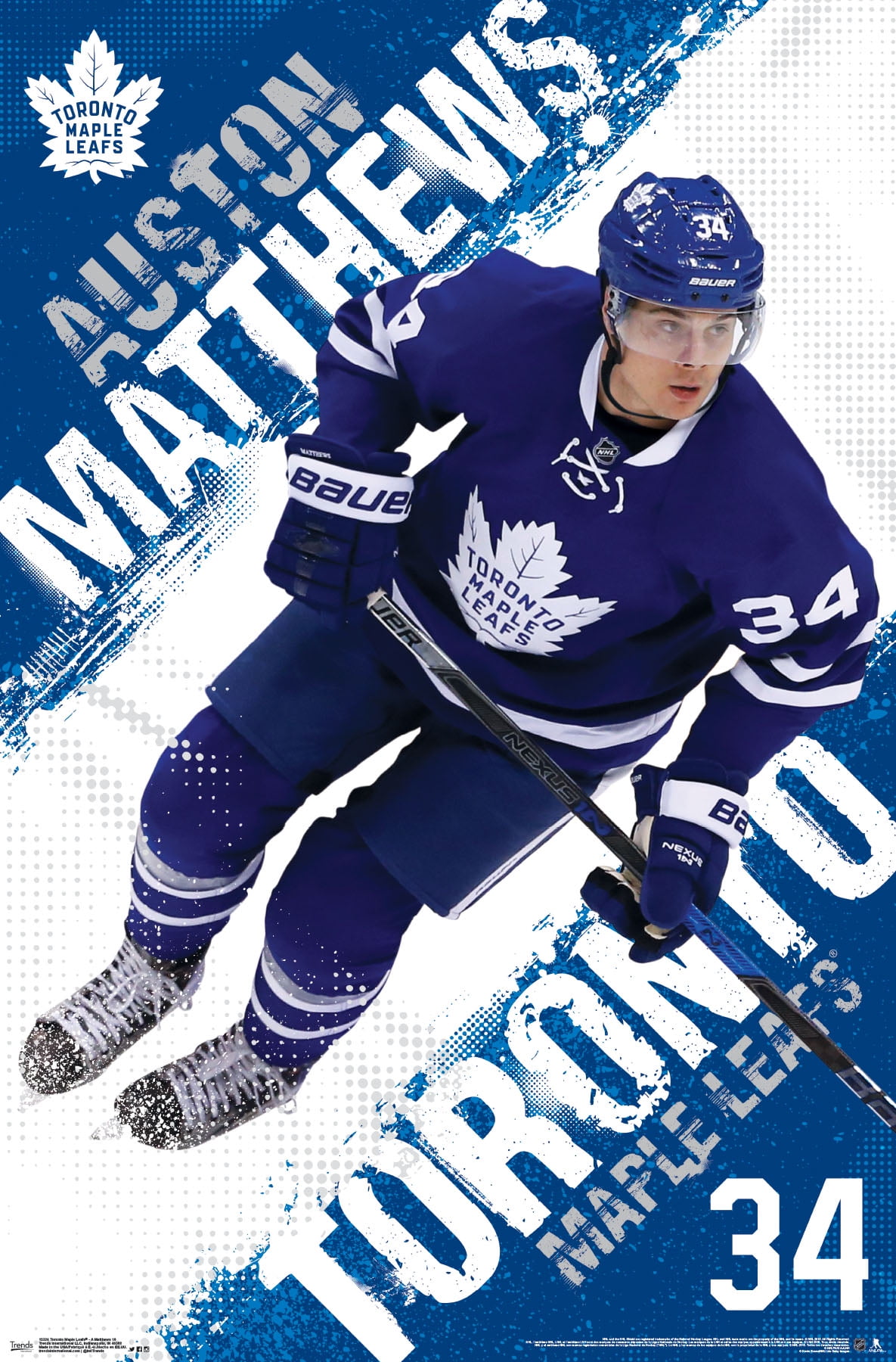 NHL Toronto Maple Leafs - Austin Matthews 16 Wall Poster, 22.375" x 34 ...