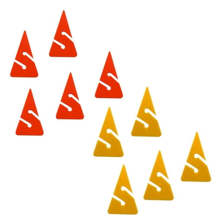 DYNWAVECA 10 Pieces Triangle Shaped PVC Line Rope Markers Accessories ...