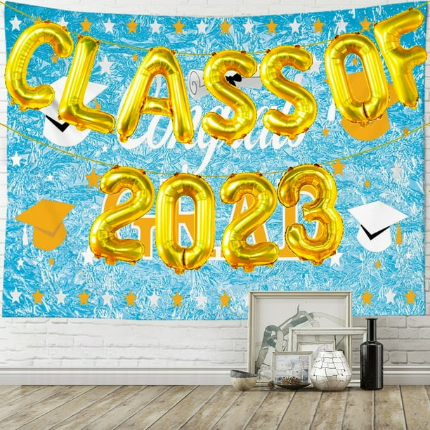 Graduation Backdrop with 2023 Balloons Congrats Grad Class of 2023 ...