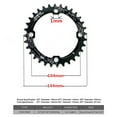 30-52T 104BCD Narrow Wide MTB Chainring, Single Speed Round Oval AL7075 CNC Mounrtain Bike Chain ...