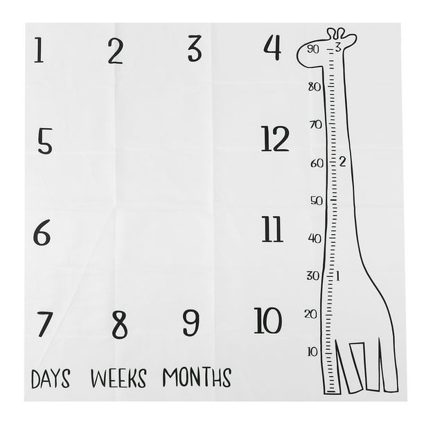 Baby Photography Props Background Giraffe Pattern Monthly Milestone Mat ...