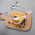 7.7 Inch Ice Tea Spoons Long Handle Cocktail Ice Cream Spoon, Iced ...