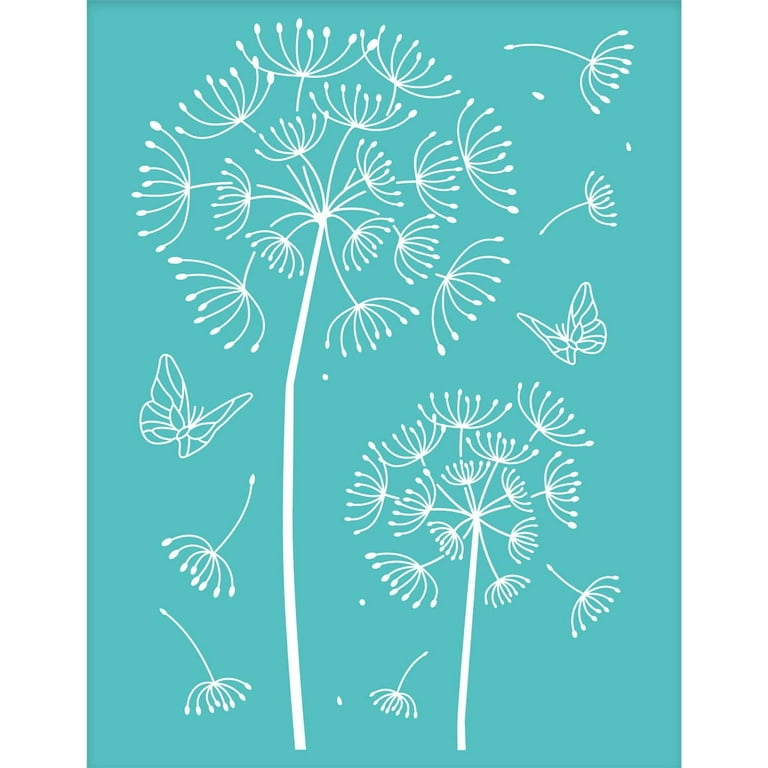 Dandelion Stencil For Canvas