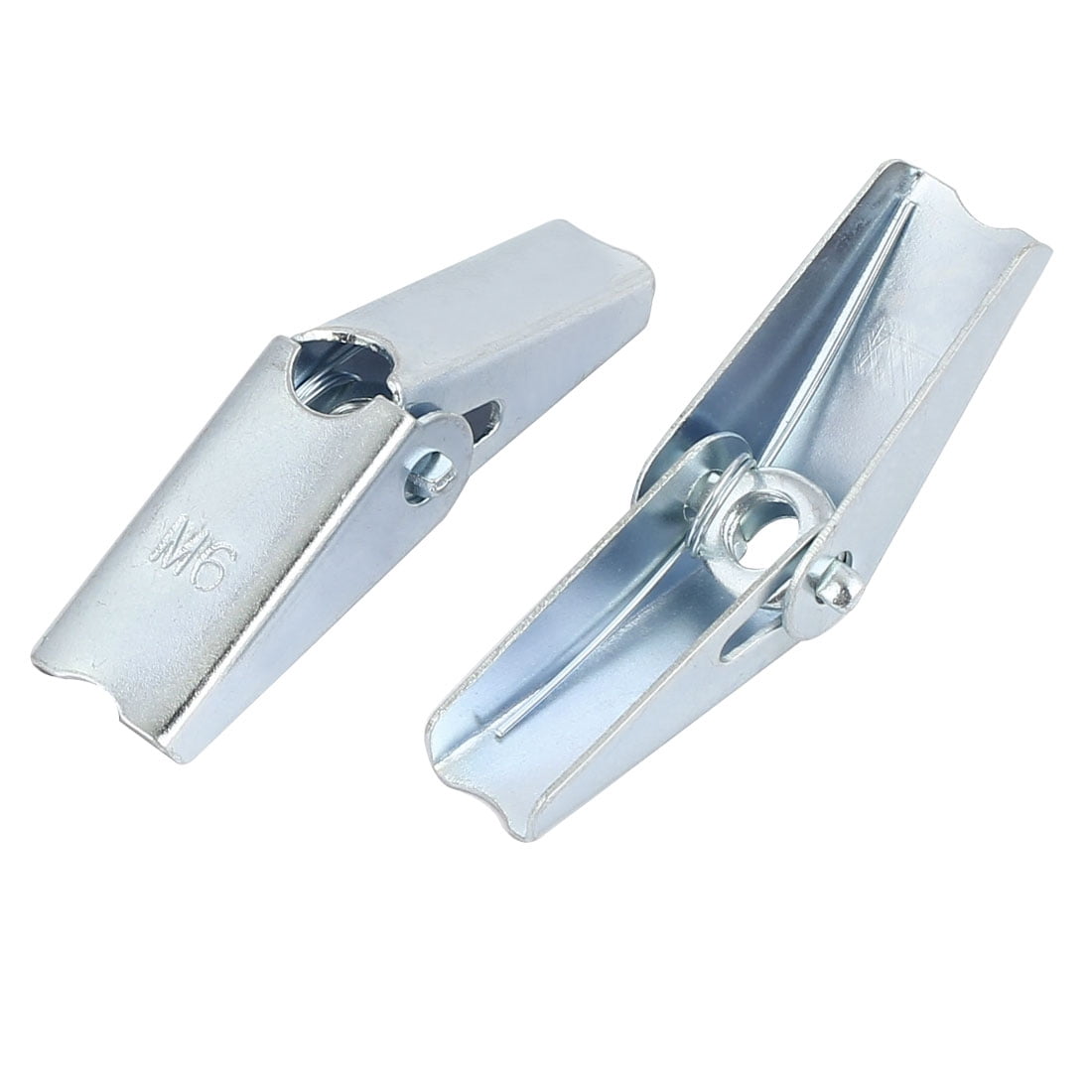 M6 Dia Female Thread Spring Loaded Hollow Wall Anchor Toggle Wing Nut ...