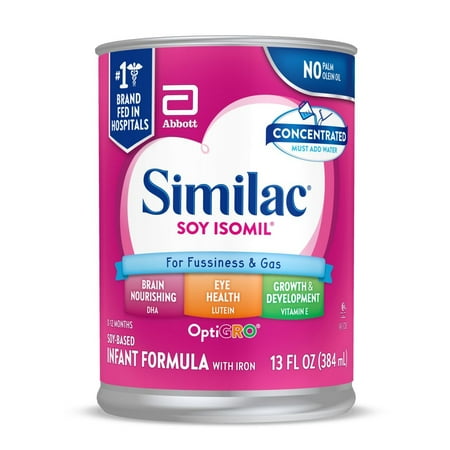 Similac Soy Isomil Infant Formula with Iron, Concentrated Liquid, 13 fl ...