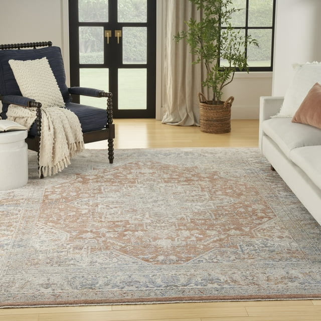 Nourison Timeless Classics Persian Blue Multicolor 9'10" x 13' Area Rug ...