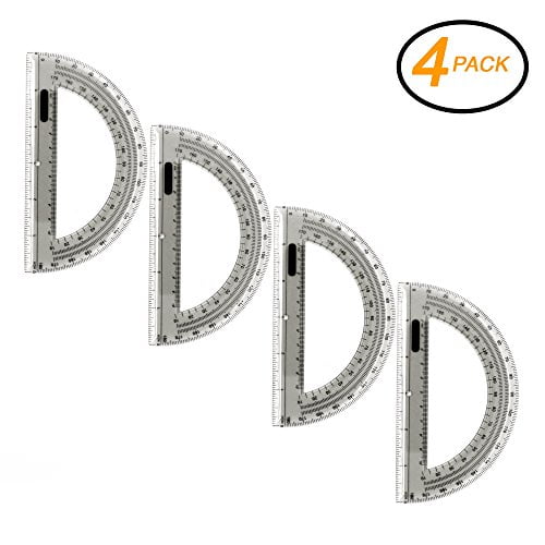 Emraw Super Great Gray Semicircular 6" Inch (15.2 cm) Protractor 180 ...