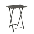 JRHRXXY Foldable 5 Piece Grey TV Tray Tables, Space-Saving Foldable ...