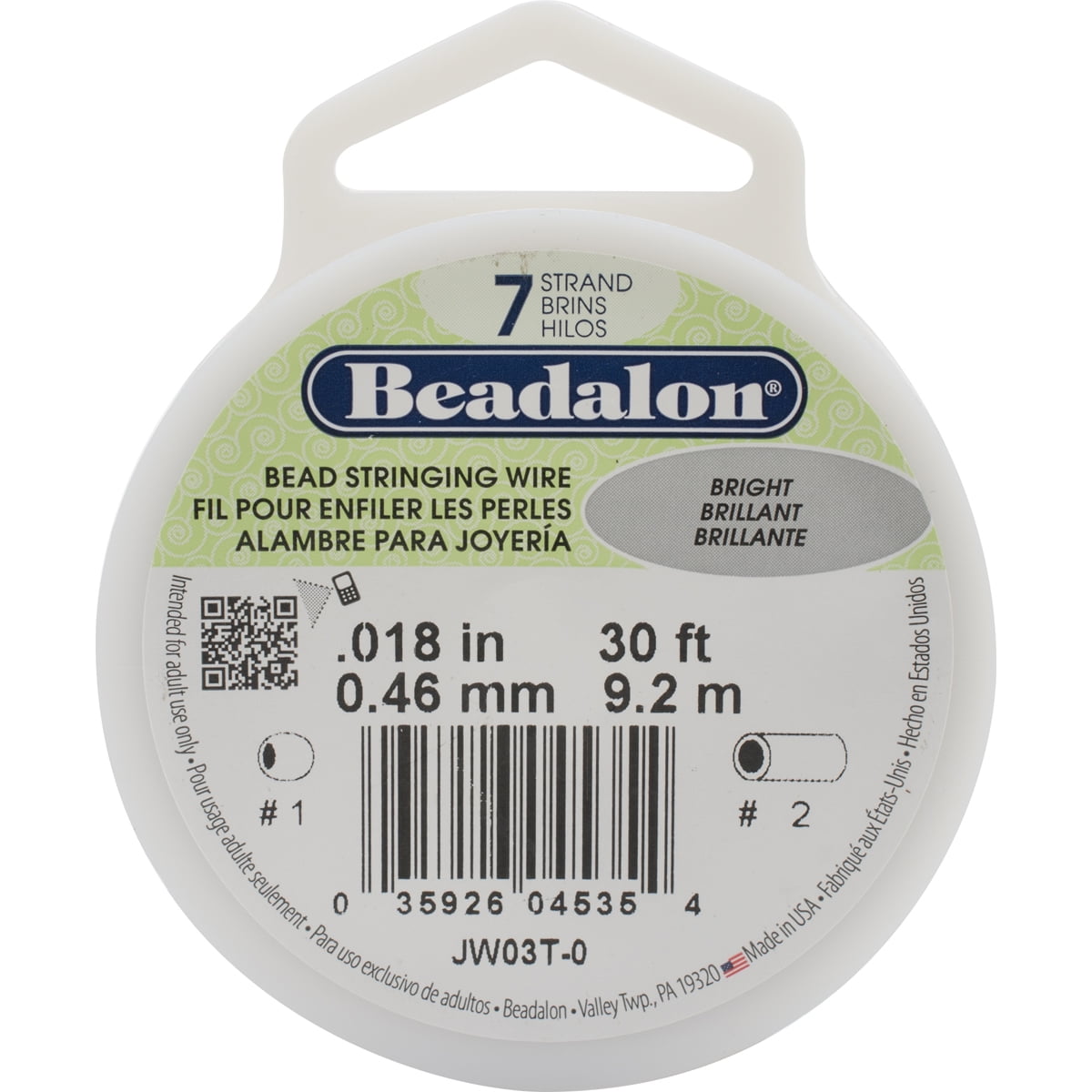 Beadalon 7 Strand Bead Stringing Wire, 30 Feet. - Walmart.com