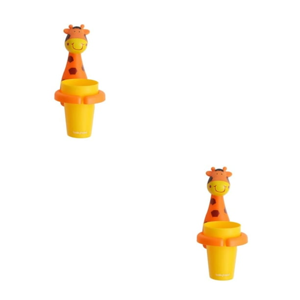Transemion Cartoon Lion Giraffe Zebra Toothbrush Holder Easy Cleaning ...