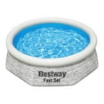 "Bestway 8' x 24"" Easy Set Round Inflatable Pool with Ring Pump ...