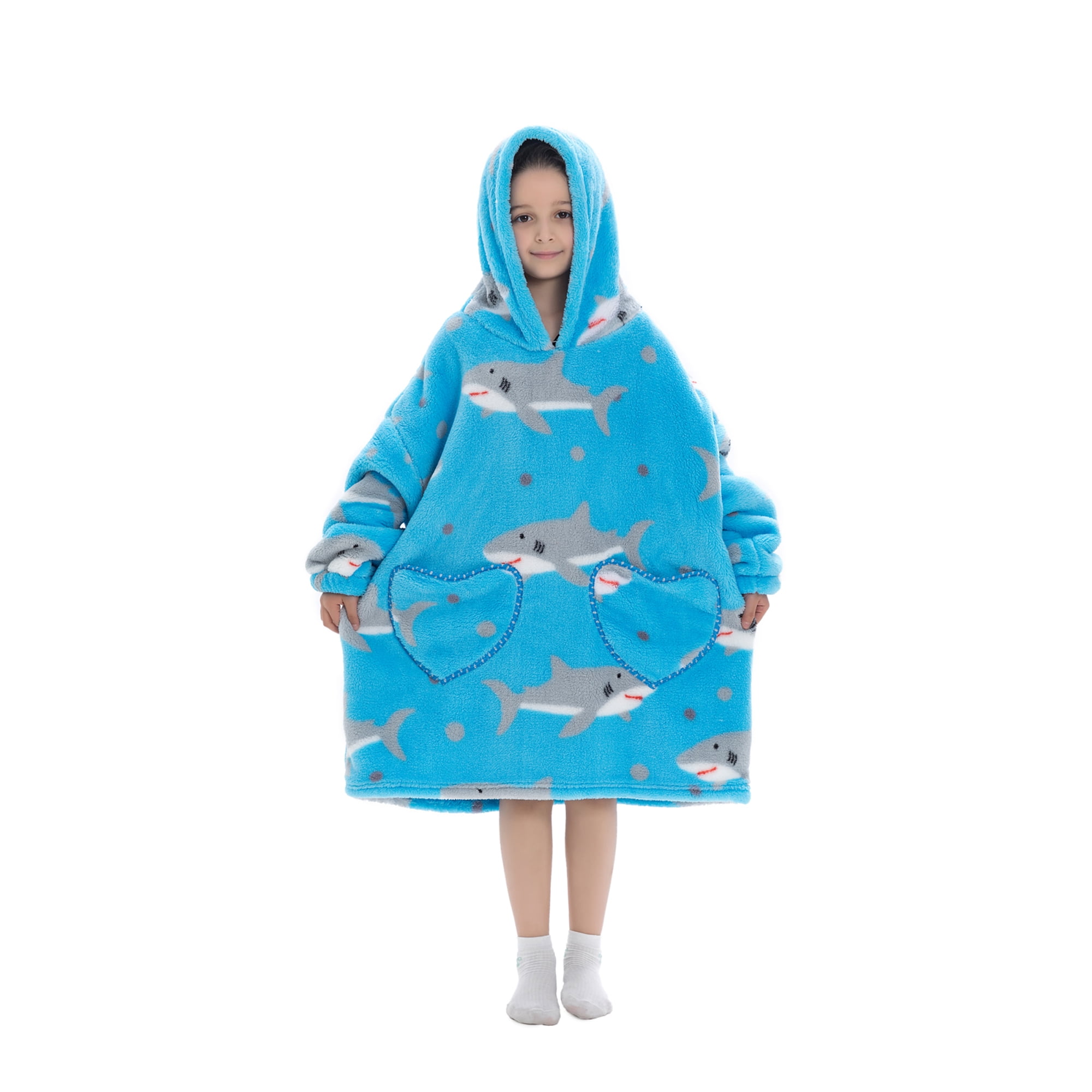 Click here for Caitzr Oversized Wearable Blanket Hoodie For Adult... prices