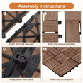 Renwick Pack of 27 Interlocking Deck Tiles, for Indoor Patio Garden ...