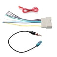 RED WOLF Car Stereo Radio Wiring Harness & Antenna Adapter Cable Plug ...