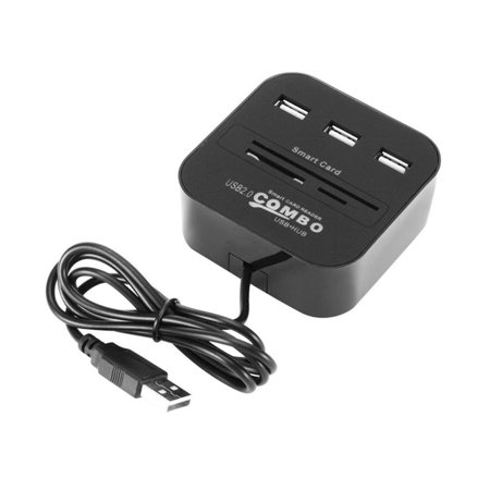MAIF Usb2.0 Combo Usb Splitter Hub Multi-Card Reader Usb Hub 4 Card ...
