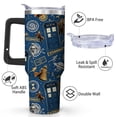 Doctor Who TARDIS Pattern Stainless Steel Insulation Mug with Lid and ...