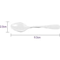 100 count Disposable Mini Ice Cream Spoons, Small Plastic Dessert ...