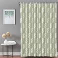 Bathroom Shower Curtain Abstract Knot on Green Background Waterproof ...