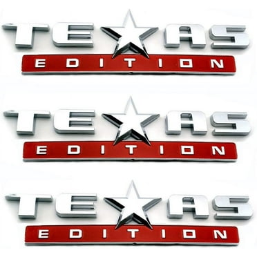 Muzzys Texas Edition 3M Stick On Emblem Badge FITS GMC Sierra Chevy ...