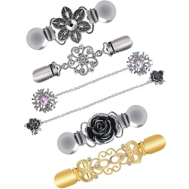 2 Pieces Retro Shirt Dresses Clips for Women Shawl Clip Waist Cincher ...